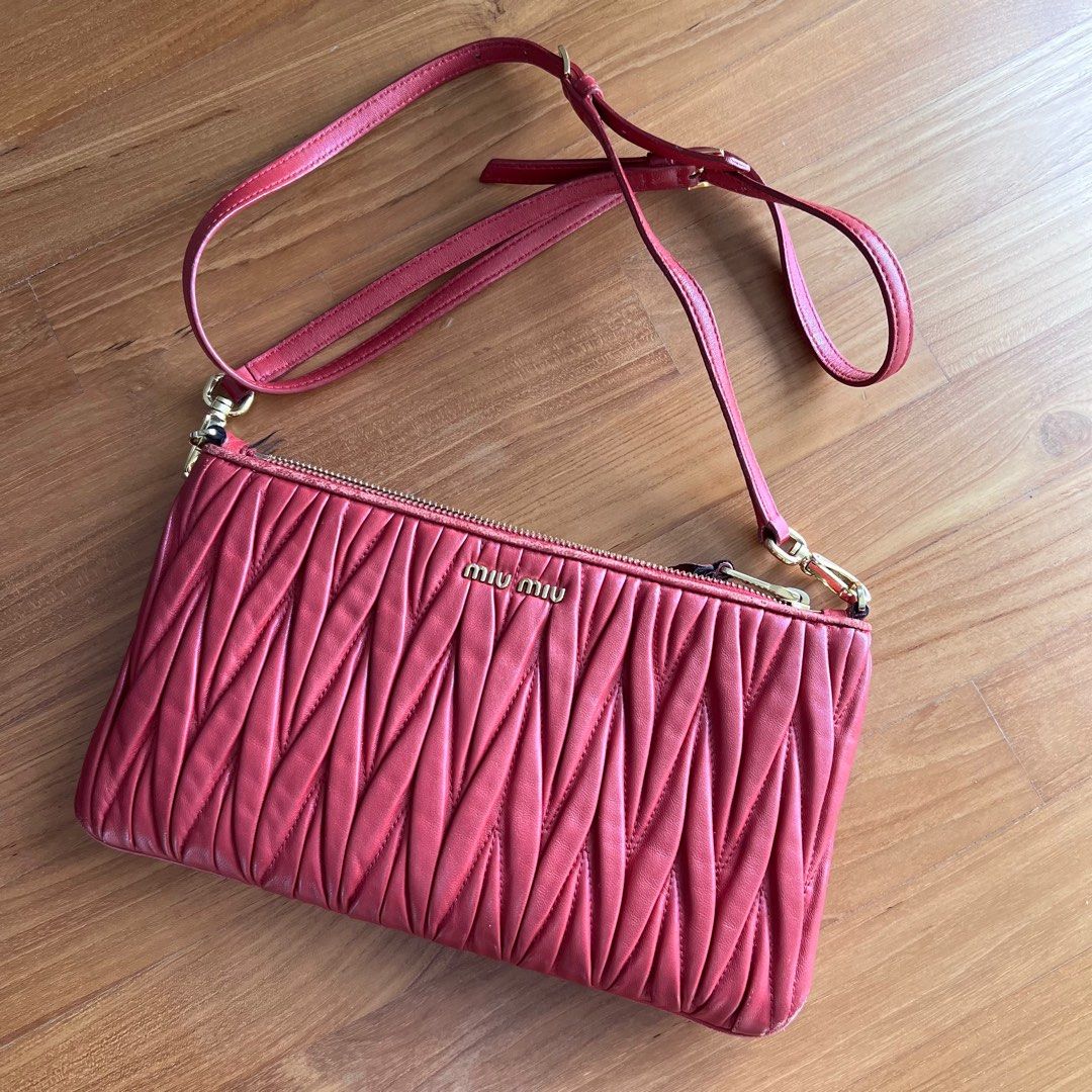 Miu Miu Bandoliera Bag, Women's Fashion, Bags & Wallets, Cross-body ...