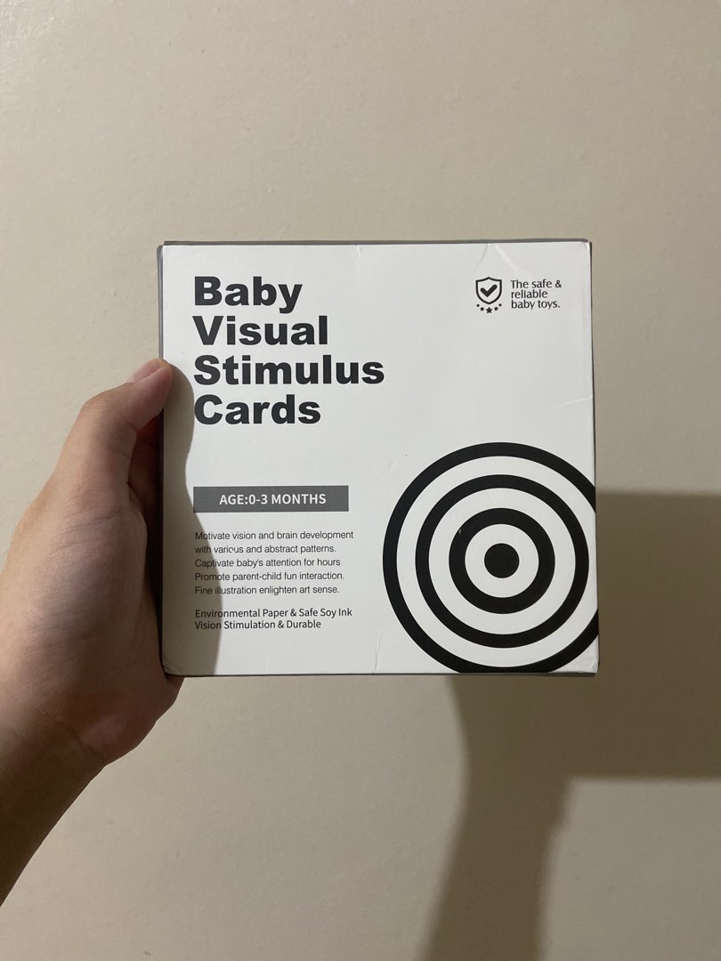 Montessori Early Education Baby Visual Stimulation Cards Black White ...