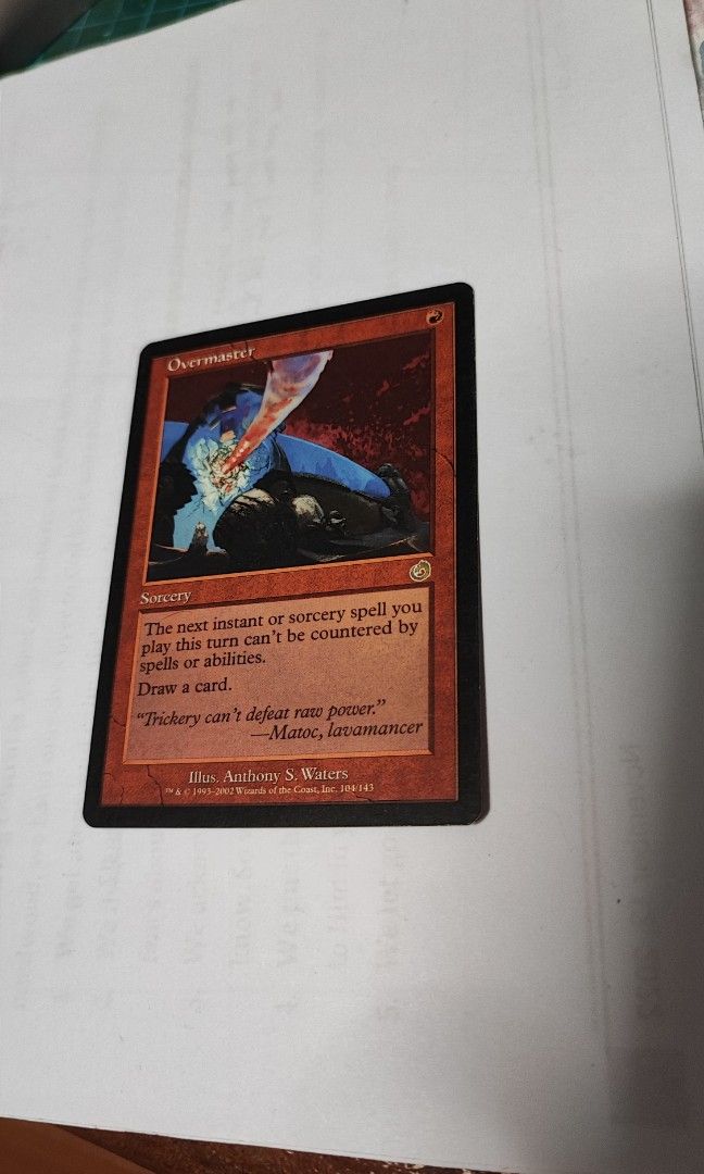 MTG - Overmaster, Hobbies & Toys, Toys & Games on Carousell