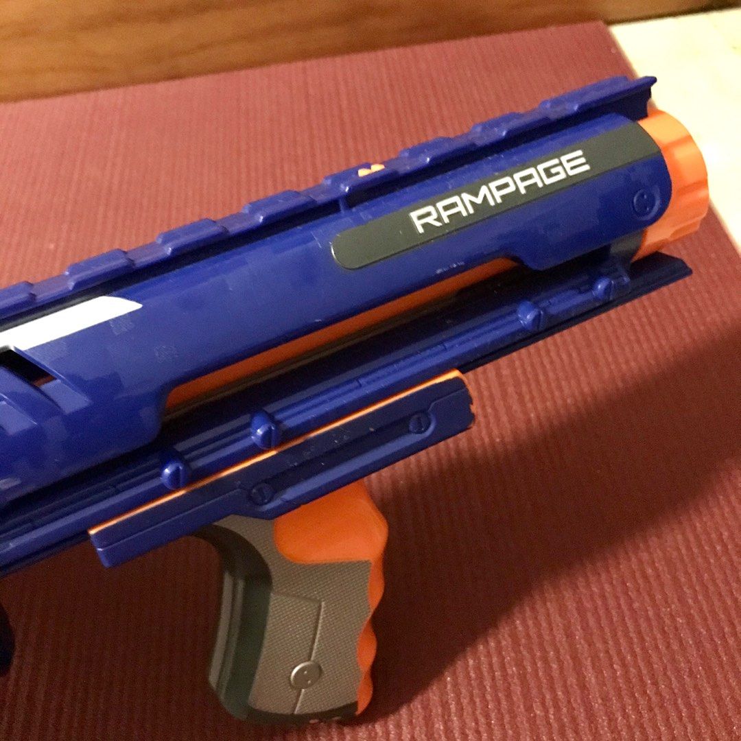 Nerf Gun Rampage Blaster, Hobbies & Toys, Toys & Games on Carousell