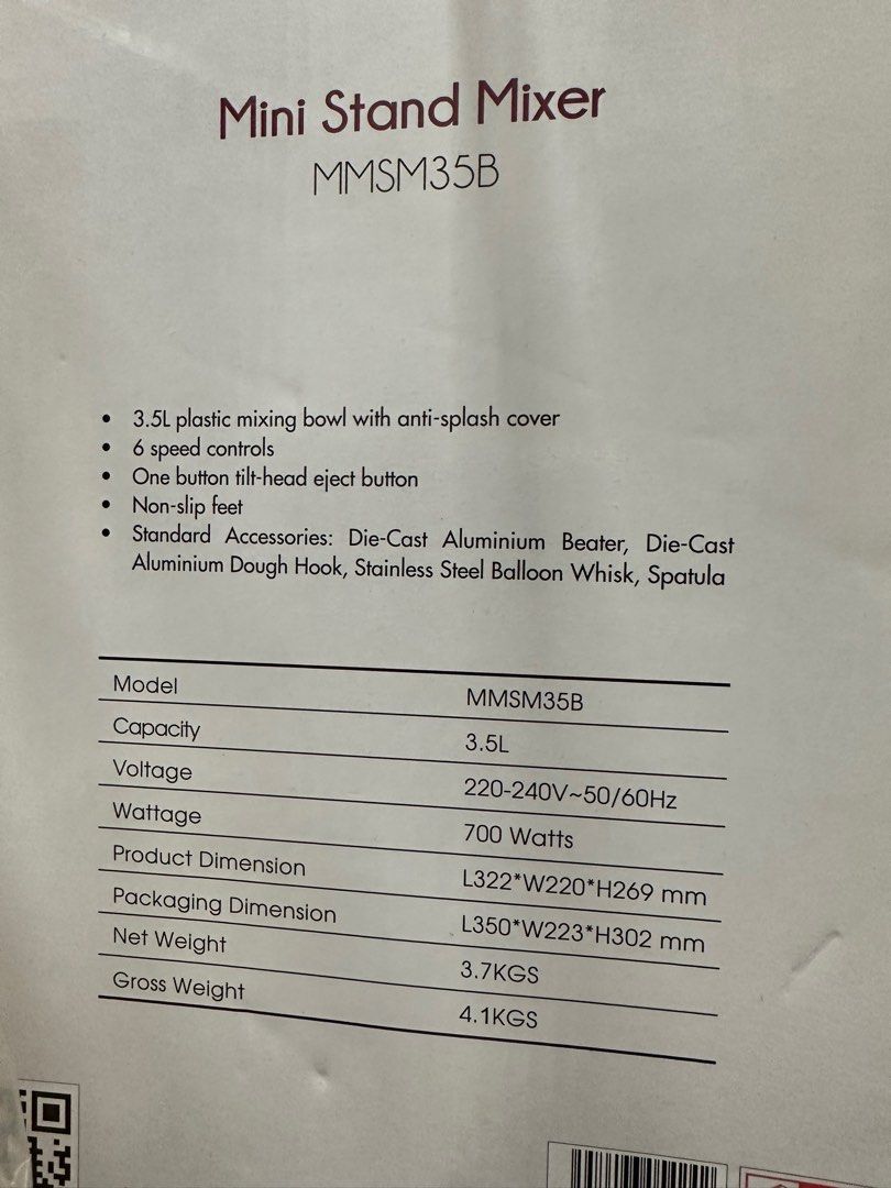 NEW Mayer Mini Mixer @$60, TV & Home Appliances, Kitchen Appliances ...