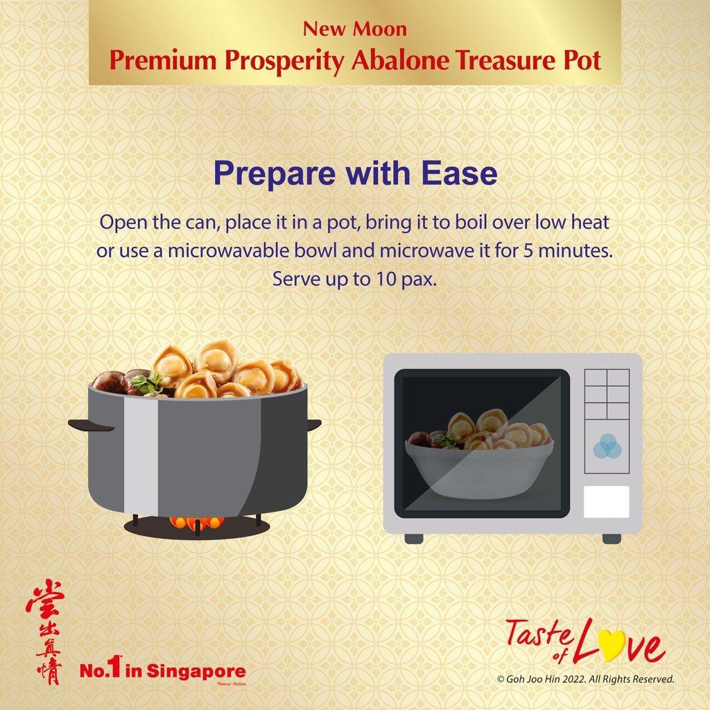 NEW MOON/SKYLIGHT PROSPERITY ABALONE PENGCAI PENG CAI TREASURE POT 1 ...