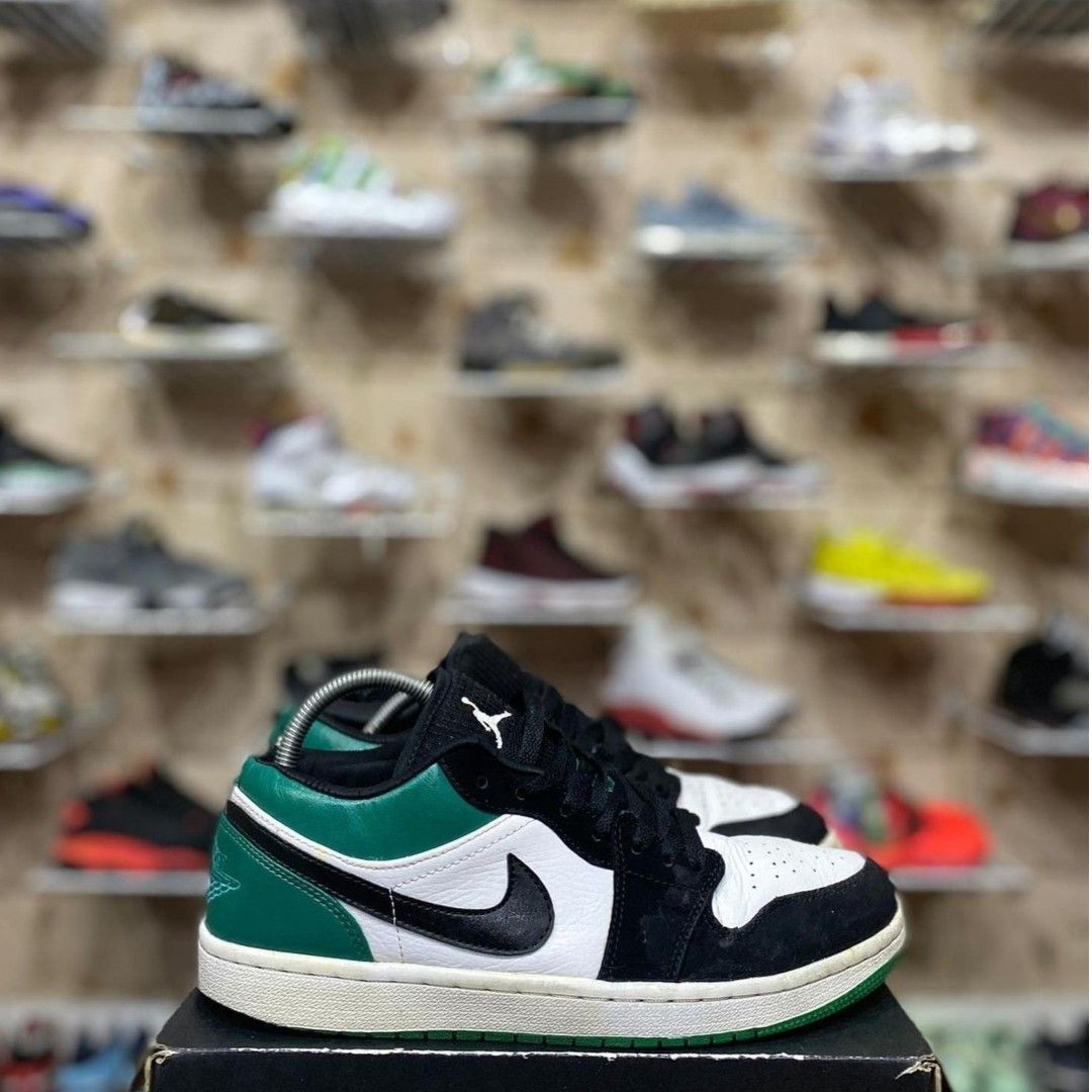Nike Air Jordan 1 low Mistic Green perfect kick, Fesyen Pria, Sepatu ...