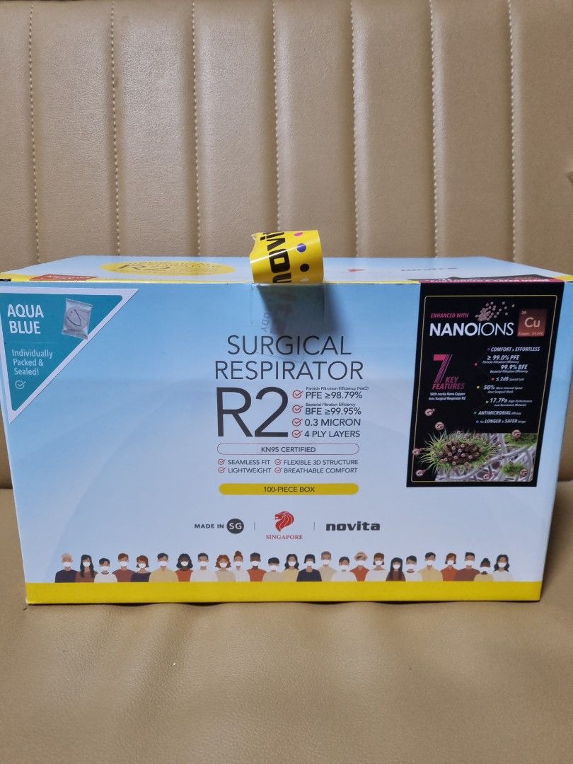 Novita KN95 Surgical Respirator R2 Mask, Beauty & Personal Care ...