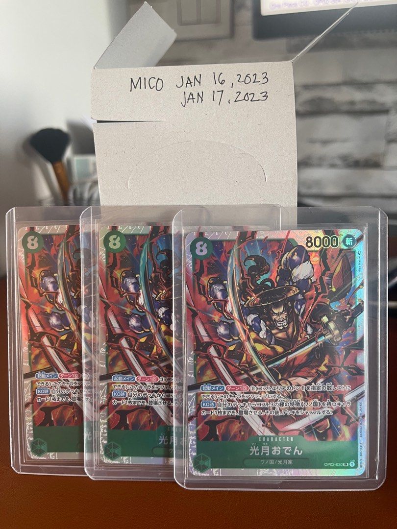One Piece TCG OP02-030 Kozuki Oden SR, Hobbies & Toys, Toys & Games on Carousell