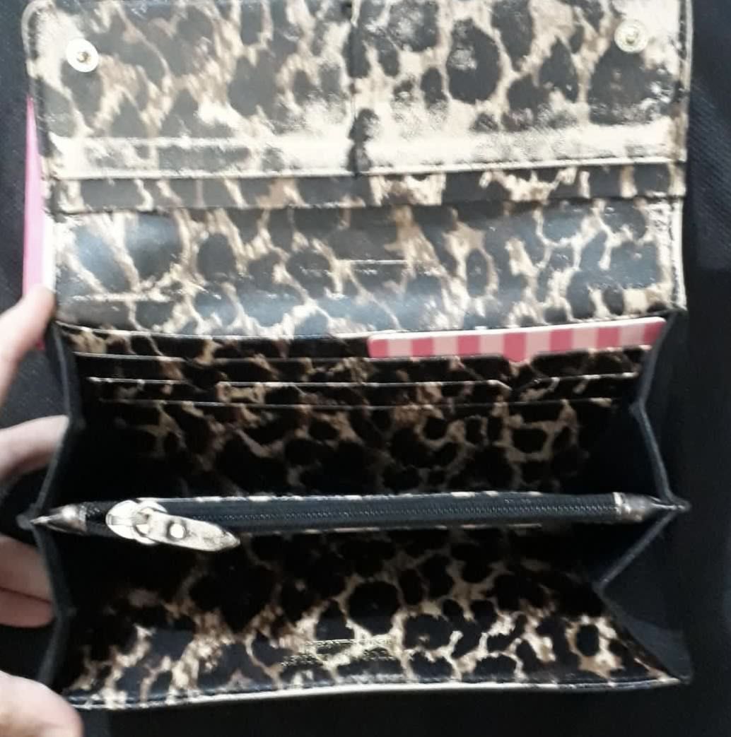 ORIGINAL Victoria's Secret long black wallet with box, Women's Fashion ...