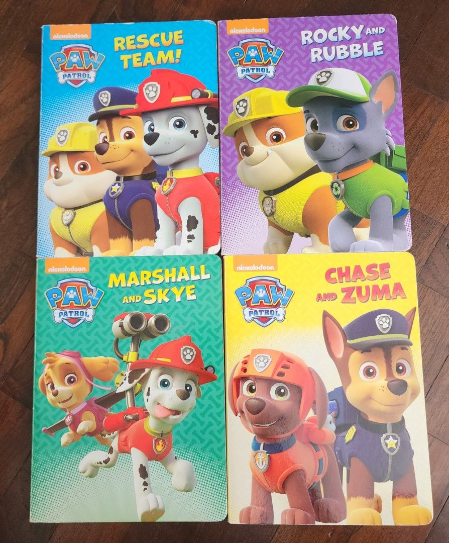 Paw Patrol Board Books x4, Hobbies & Toys, Books & Magazines, Children ...
