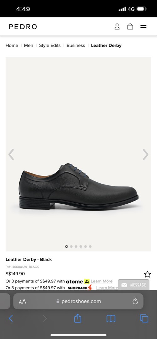 Pedro formal shoe, Men's Fashion, Footwear, Dress Shoes on Carousell