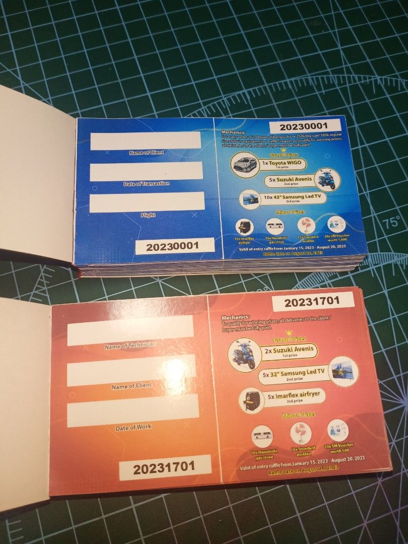 Personalized Raffle ticket, Hobbies & Toys, Stationary & Craft, Other ...