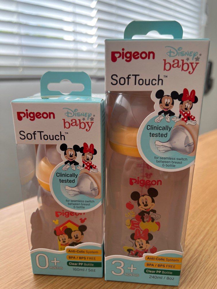 Pigeon Disney Sof Touch Baby Bottles, Babies & Kids, Nursing & Feeding ...