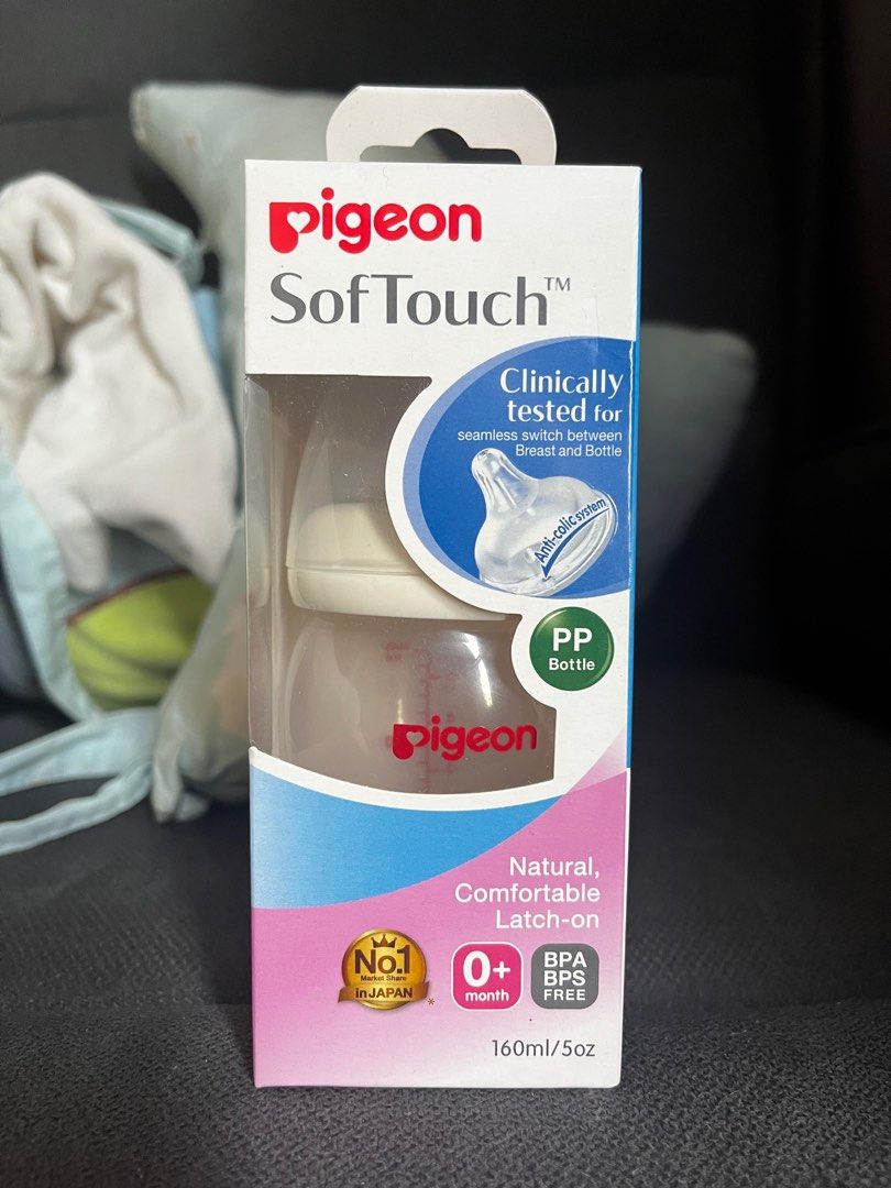 Pigeon Soft Touch Milk bottle, Babies & Kids, Nursing & Feeding, Breastfeeding & Bottle Feeding ...
