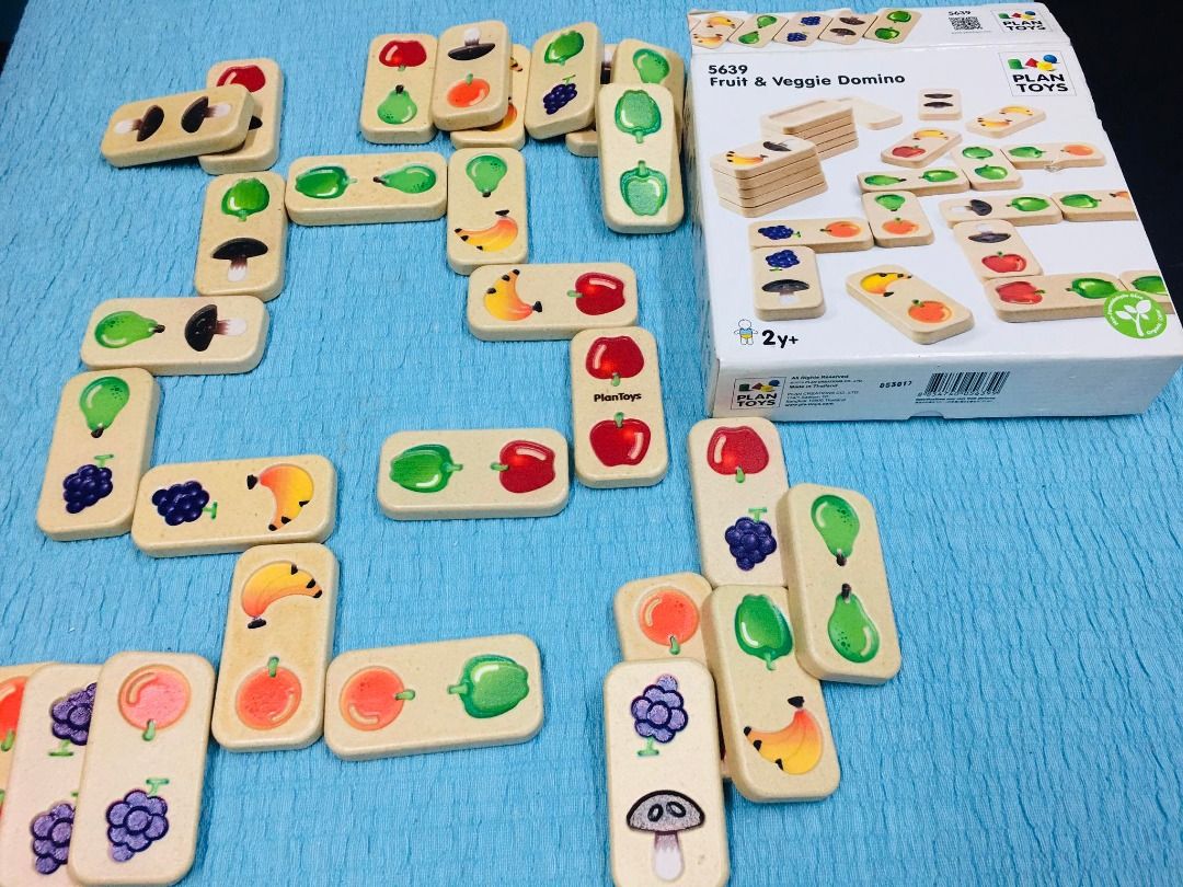 Plan Toys - Fruit and Veggie Domino, Hobbies & Toys, Toys & Games on ...