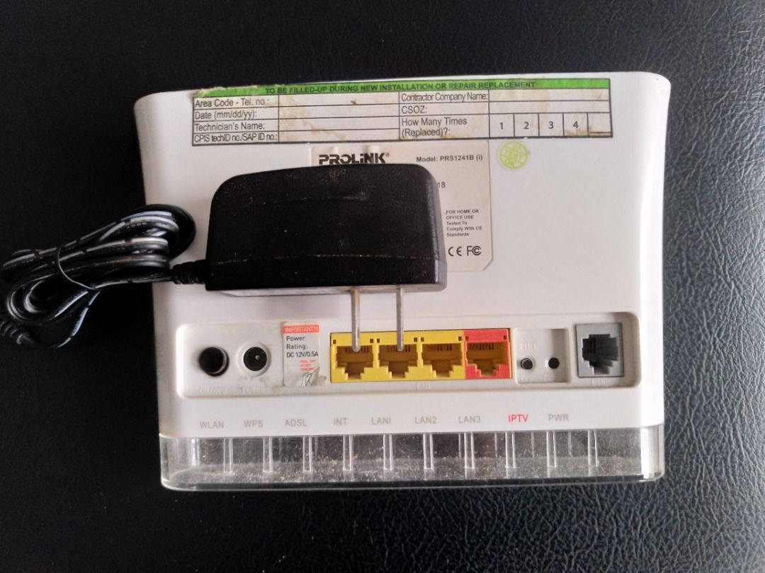 PLDT Modem Router Prolink PRS1241B Wi-Fi Extender Access Point White ...