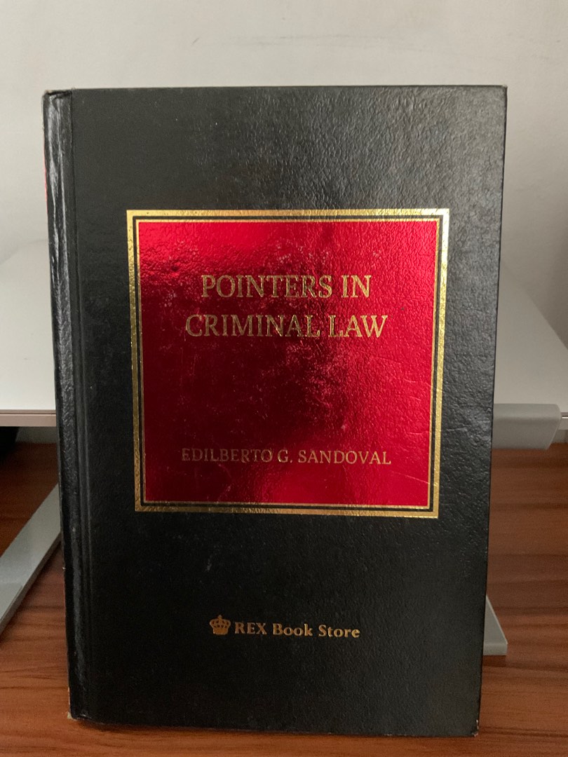 Pointers in Criminal Law by Sandoval (2016), Hobbies & Toys, Books ...