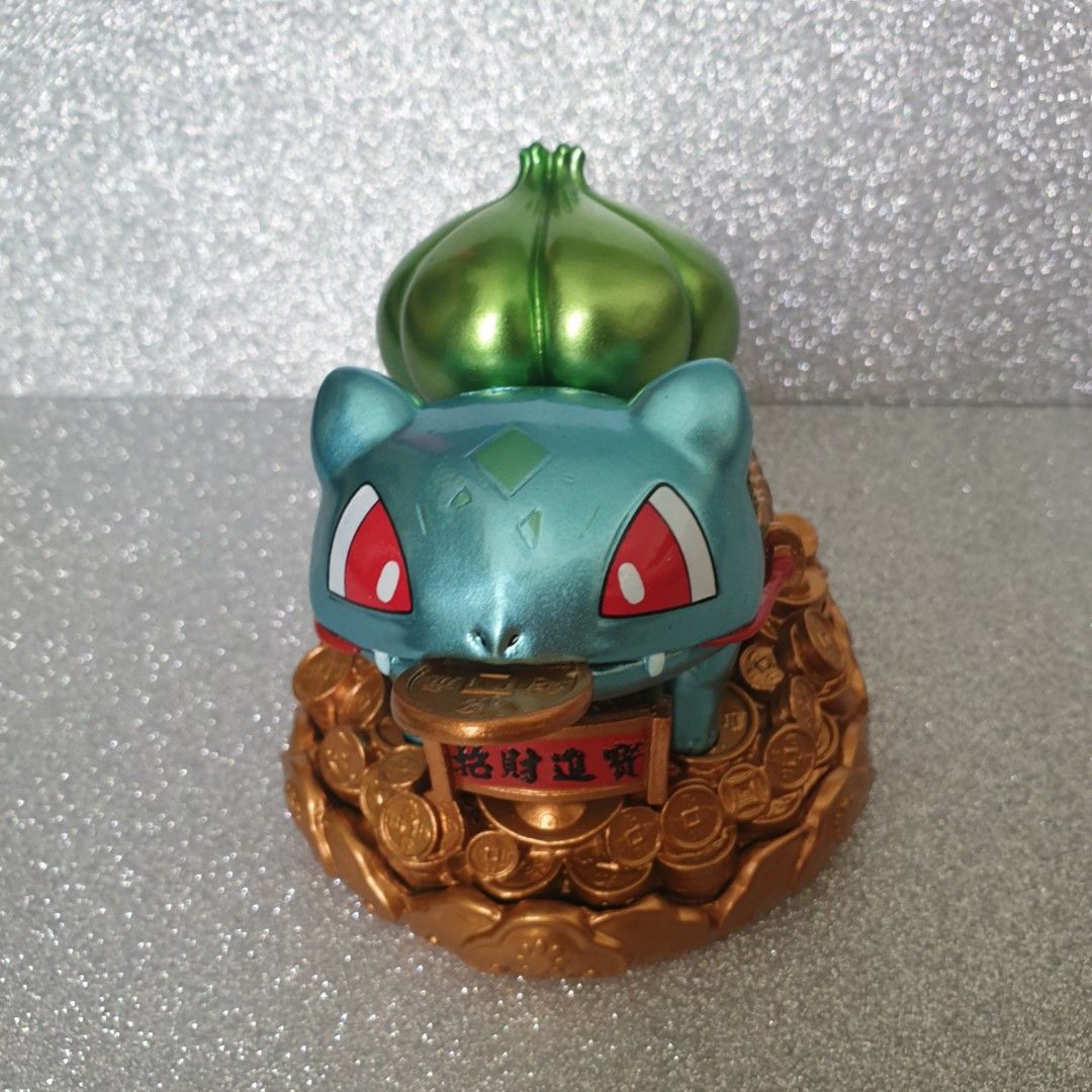 Pokemon Bulbasaur Fortune Toad Feng Shui Jin Chan Chu Chinese Money ...
