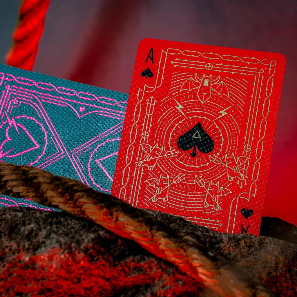 Poker Cards - Heartless Gehenna Playing Cards, (Red Gilded), Thirdway ...