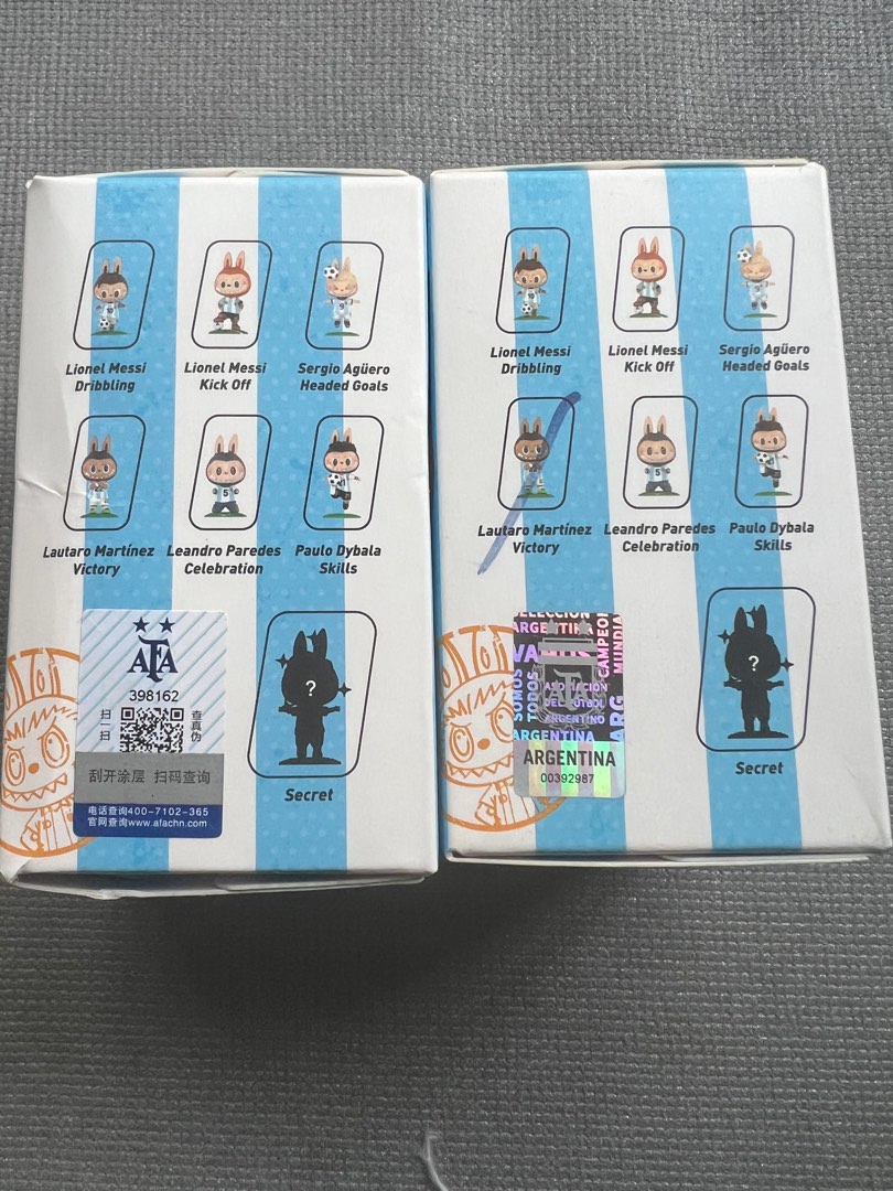 Popmart Labubu Messi kick off & Lautaro, Hobbies & Toys, Toys & Games ...