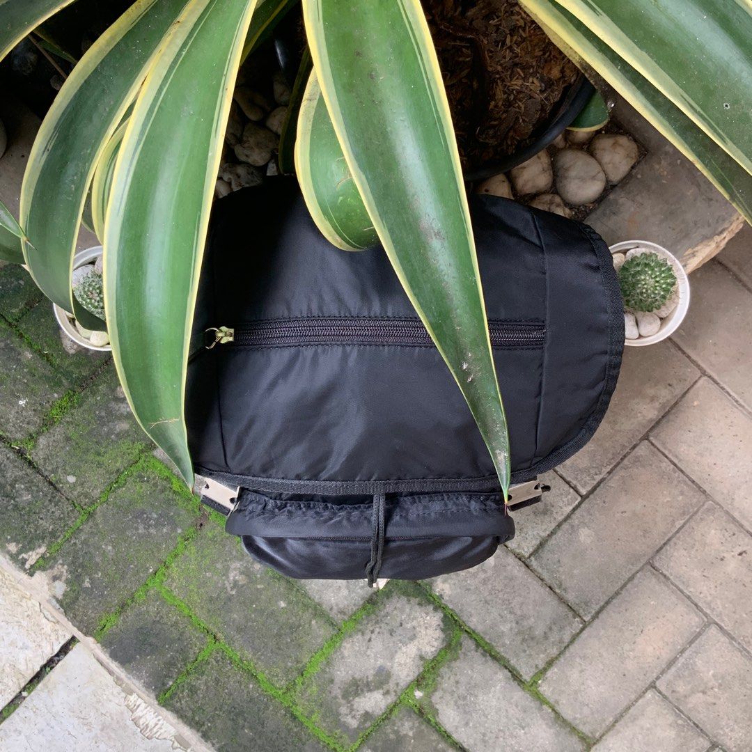 PORTER YOSHIDA & CO VINTAGE DOUBLE BUCKLE FLAP BACKPACK BLACK, Fesyen ...