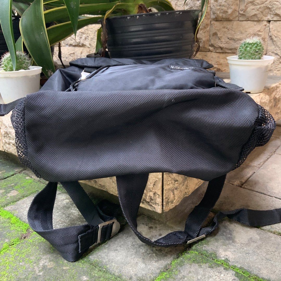 PORTER YOSHIDA & CO VINTAGE DOUBLE BUCKLE FLAP BACKPACK BLACK, Fesyen ...