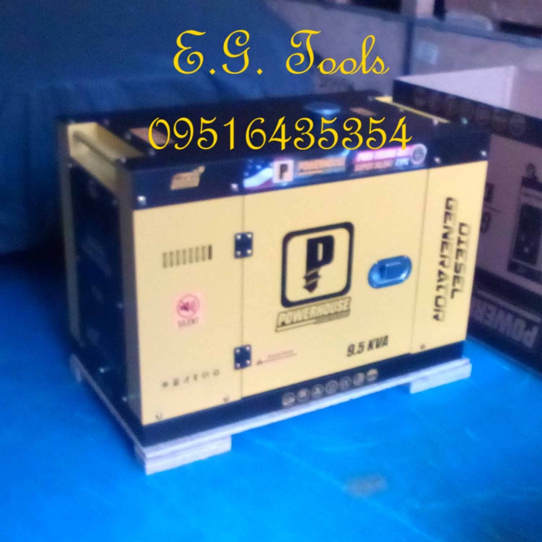 POWERHOUSE 9.5kva Silent Type Air-cooled Diesel Generator (PWH-11500E-DST), Commercial ...