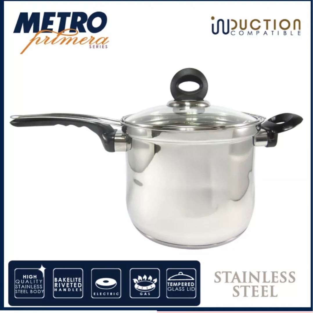 Primera by Metro 18CM saucepan with Deep Fryer, Furniture & Home Living ...