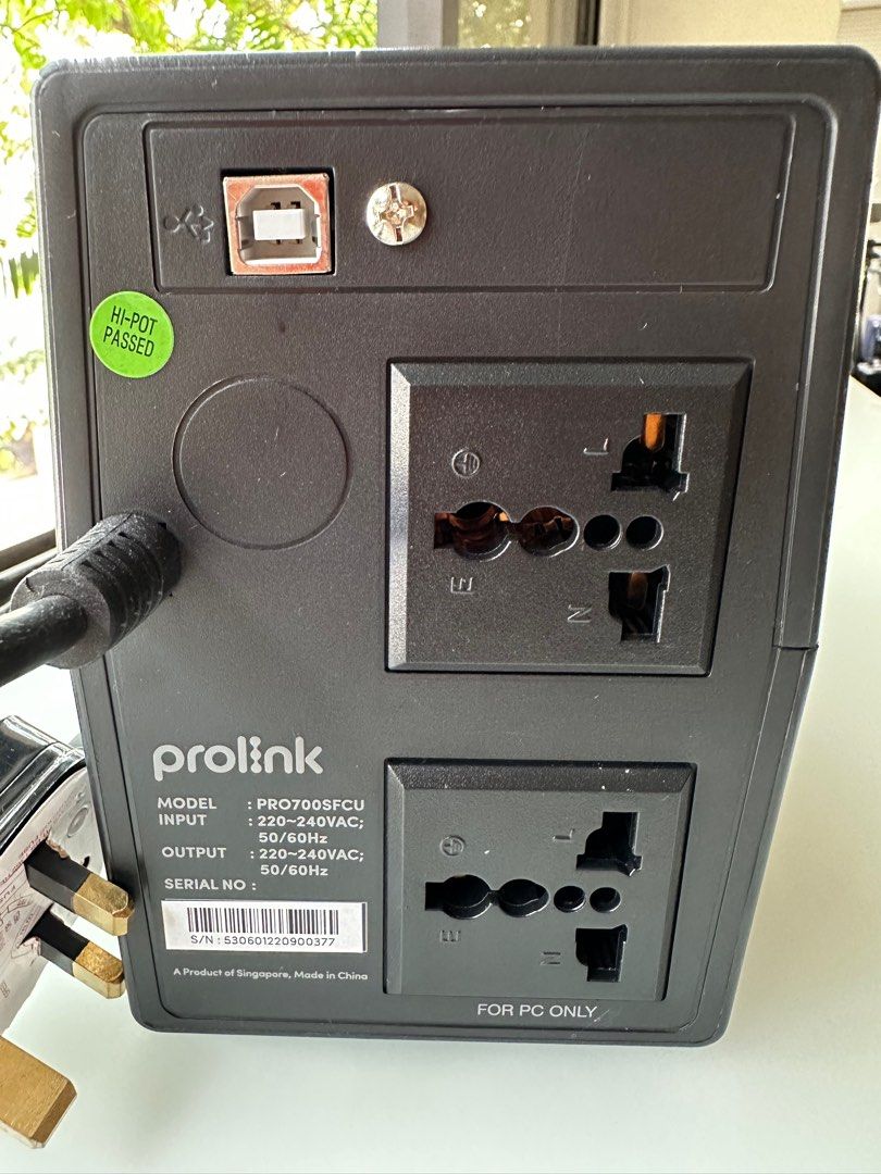 Prolink PRO700SFCU 650VA, Computers & Tech, Parts & Accessories, Other ...
