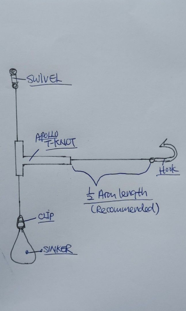 PROVEN! REUSABLE APOLLO T-KNOT FISHING RIG, Sports Equipment, Fishing ...