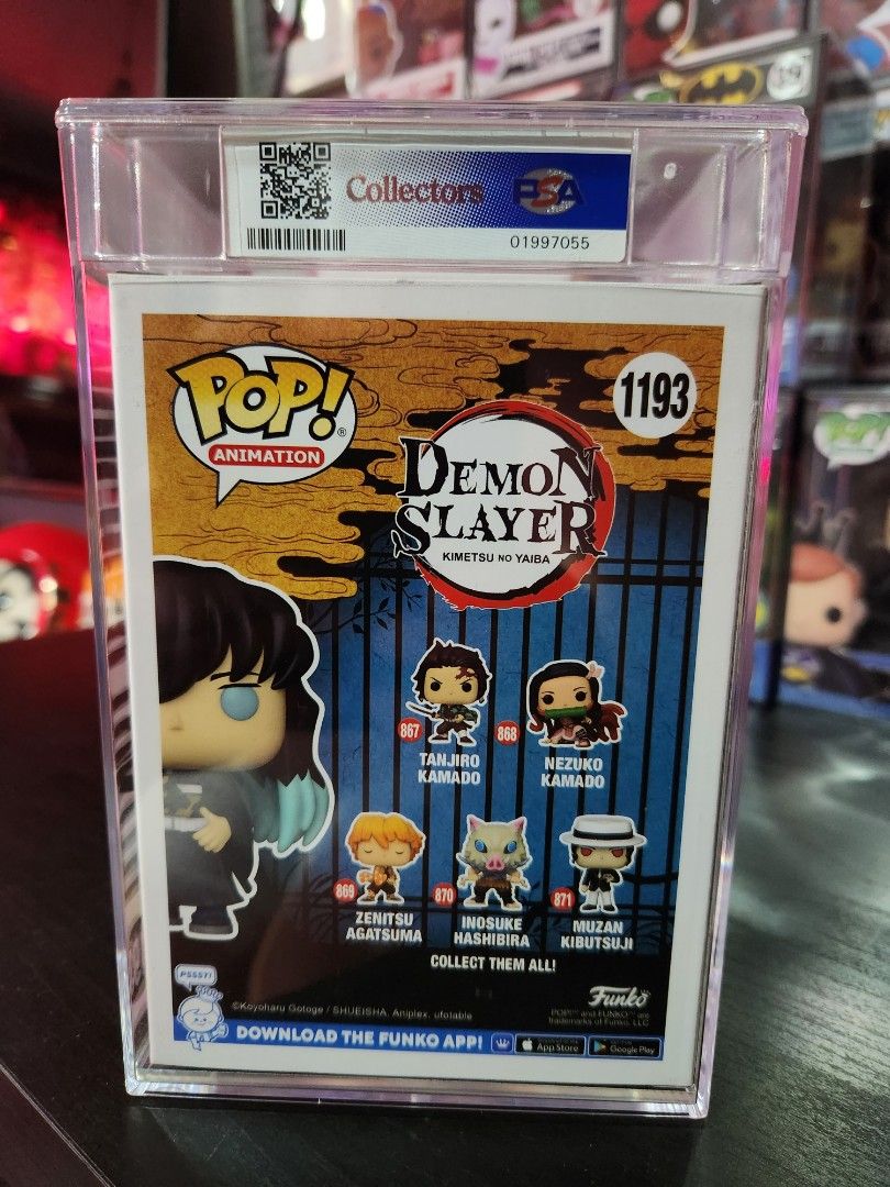Psa graded mint 9 funko muichiro tokito funkon 2022, Hobbies & Toys ...