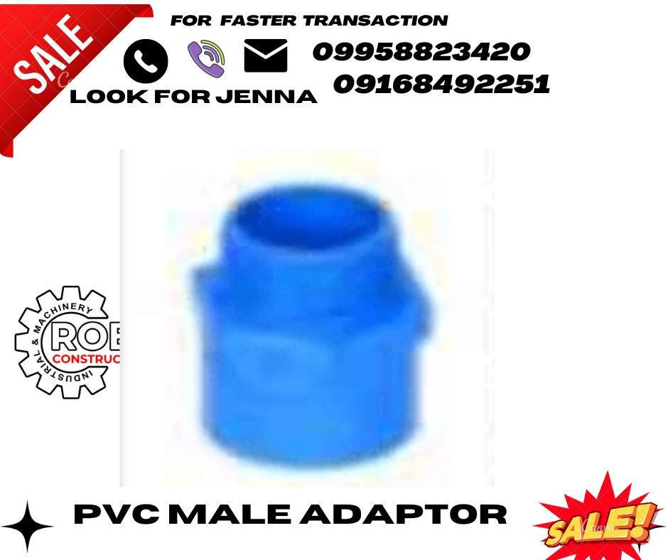 pvc male adaptor 1/2'' blue brand:LUCKY, Commercial & Industrial ...