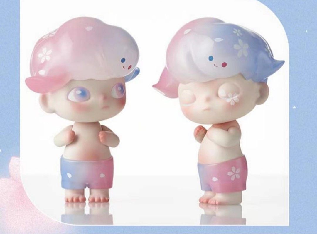 [RARE POPMART] ULTRA RARE POPMART DIMOO CHERRY BLOSSOM AT NIGHT 12.5CM ...