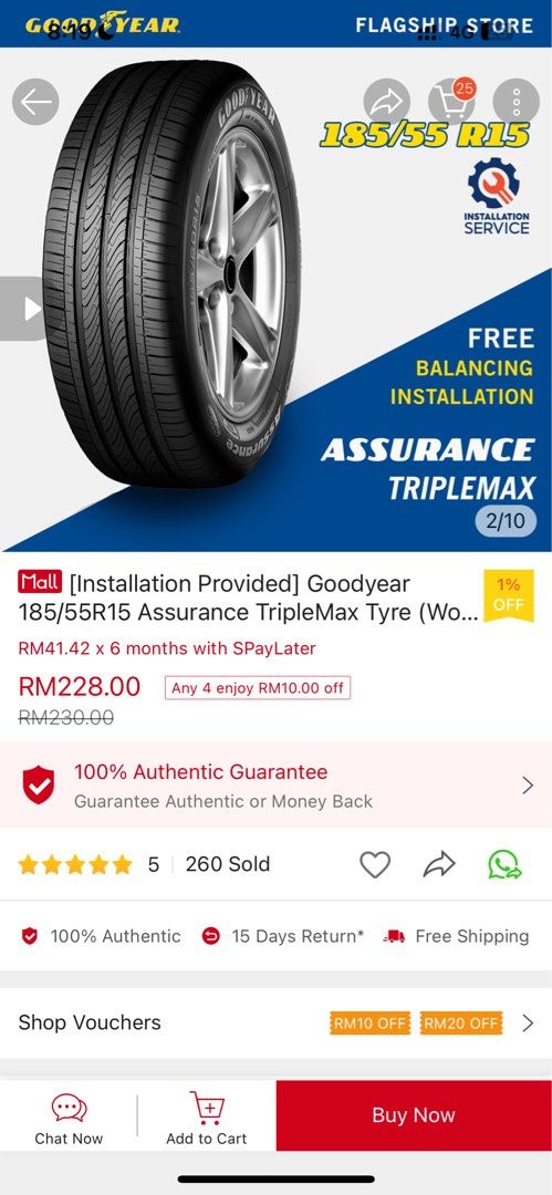 Rim Myvi G3 BARU siap tayar BARU 99% Bridgestone Assurance Triplemax ...