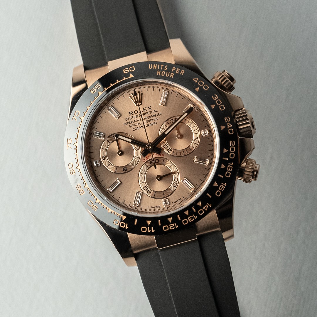 Rolex Daytona Sundust w/ Baguette Diamonds, Luxury, Watches on Carousell