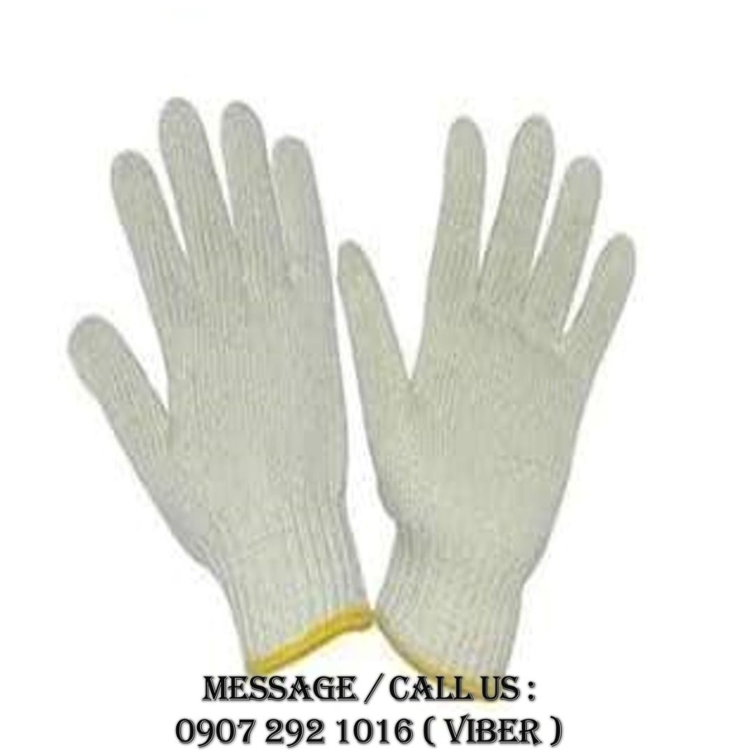 Safety cotton gloves 986, Commercial & Industrial, Construction ...