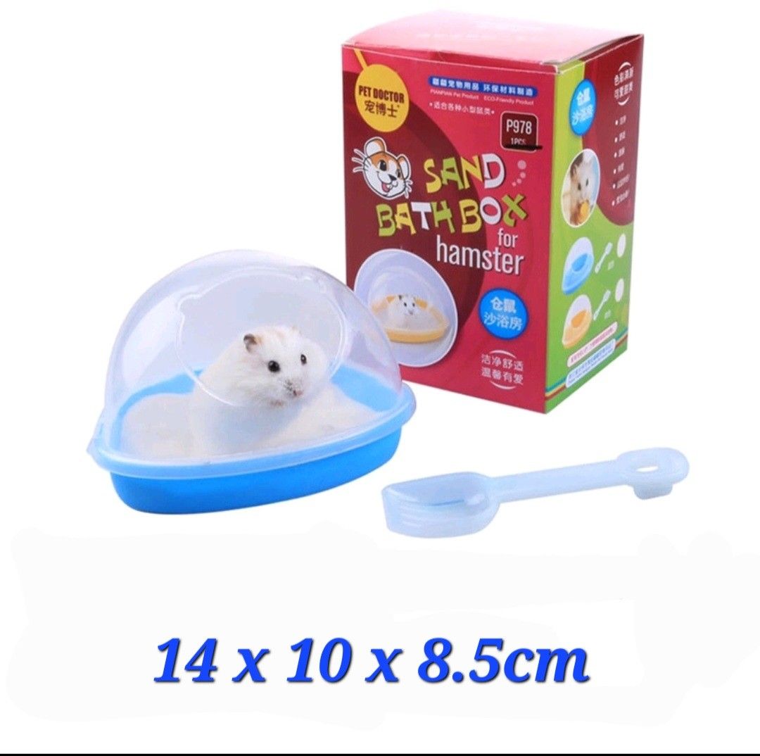 Hamster Sand Pee Bath Box, Pet Supplies, Homes & Other Pet Accessories ...