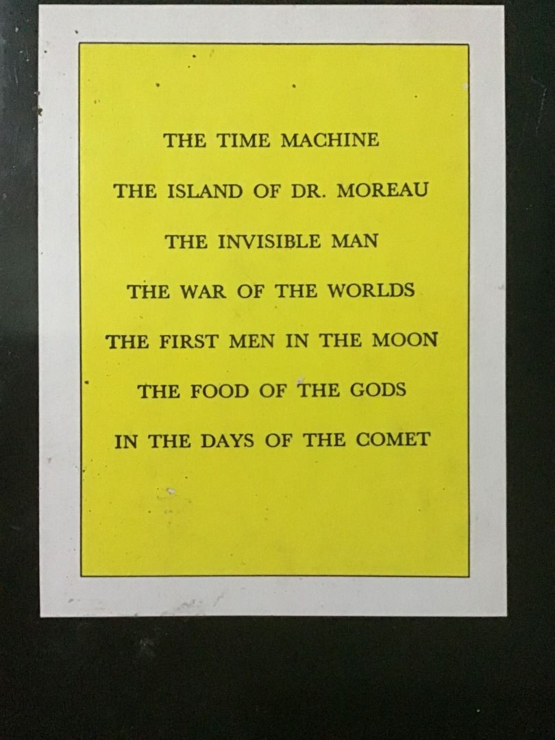 Scifi Books THE COMPLETE SCIENCE FICTION TREASURY OF HG WELLS, THE MAN ...
