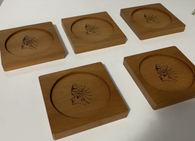 Set of 5Pcs wooden coster from Japan, Furniture & Home Living ...