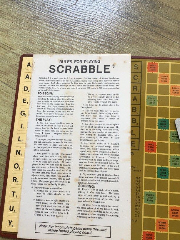 Singapore Airlines Vintage Portable Scrabble Set, Hobbies & Toys ...