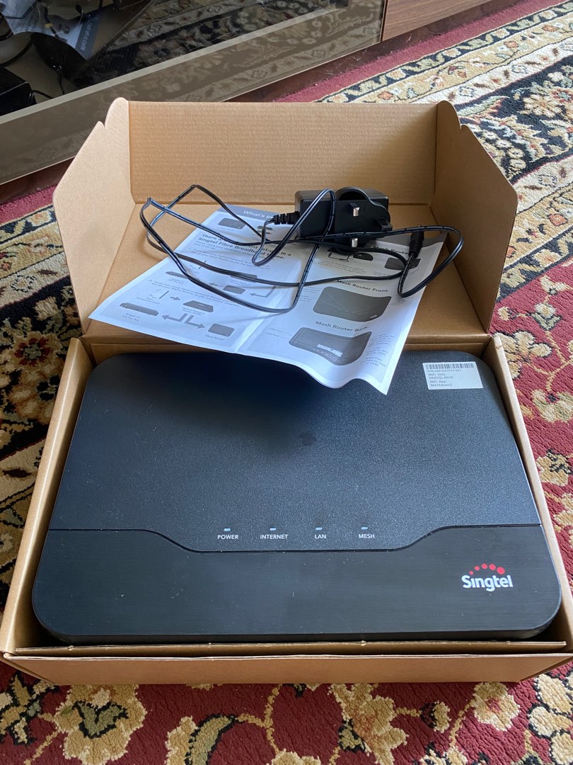 SingTel mesh router, Computers & Tech, Parts & Accessories, Networking ...