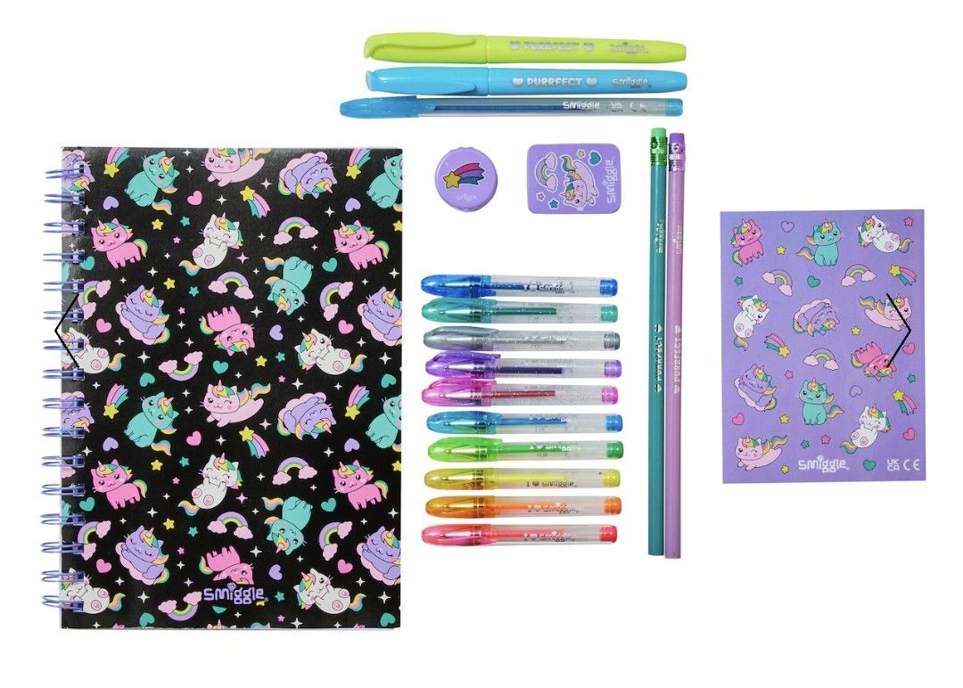Smiggle Icons Essentials A5 Stationery Gift Pack, Hobbies & Toys ...