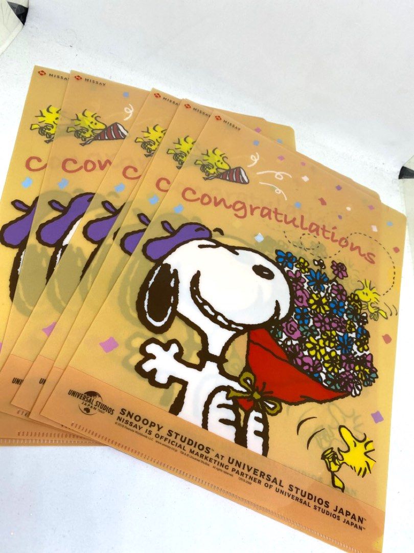 Snoopy File Folders : Universal Studios Japan, Hobbies & Toys ...