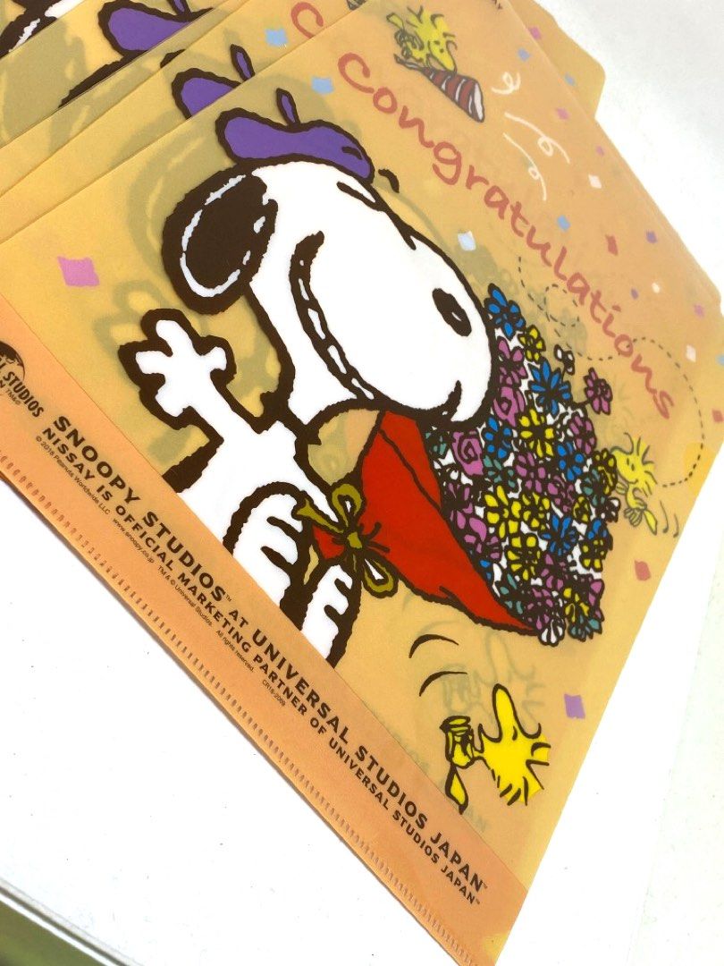 Snoopy File Folders : Universal Studios Japan, Hobbies & Toys ...