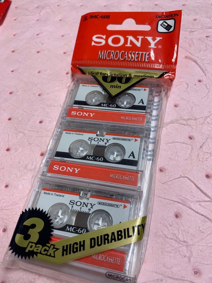 Sony Micro Cassette Tape MC 60 9pcs. Brand New, Hobbies & Toys, Music ...