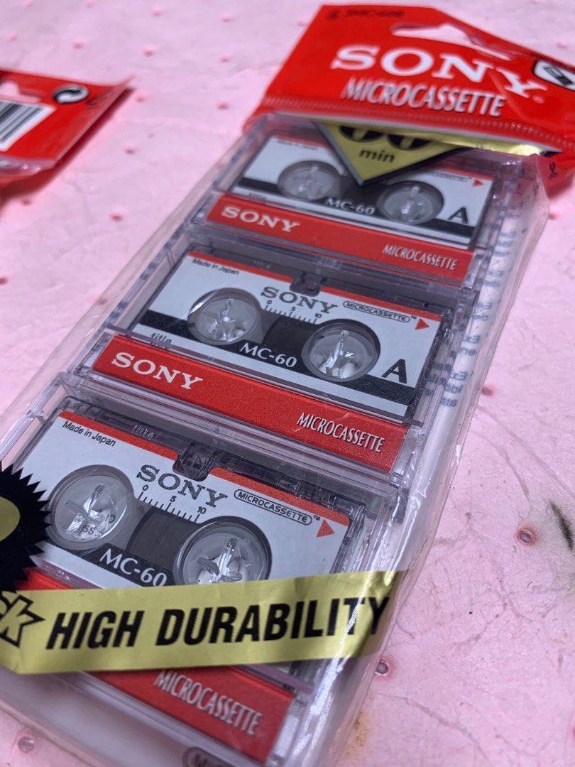 Sony Micro Cassette Tape MC 60 9pcs. Brand New, Hobbies & Toys, Music ...