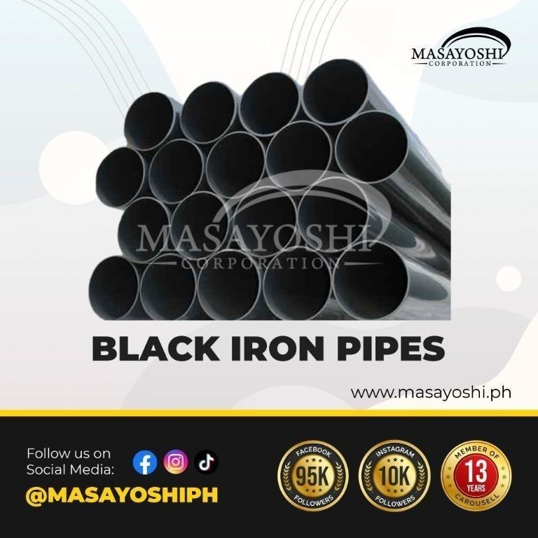Steel Pipe, Fence Tube Schedule 20, Black Iron Pipes, B.I. Pipes, BI ...