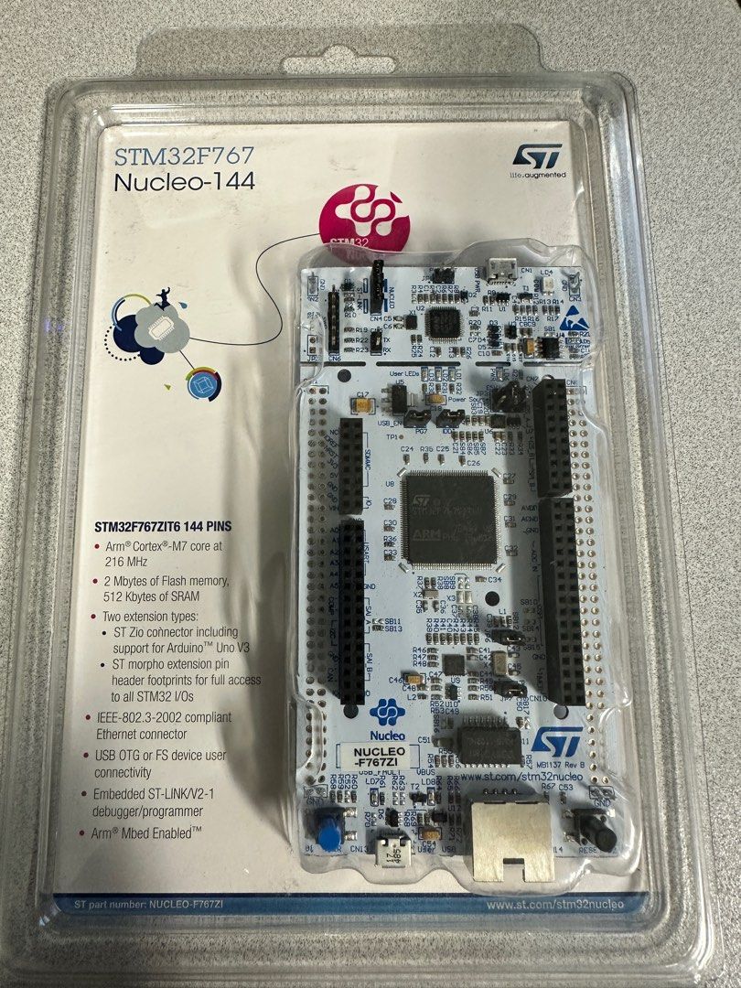 STM32F767 Nucleo-144 Microcontroller, Computers & Tech, Parts & Accessories, Computer Parts on ...