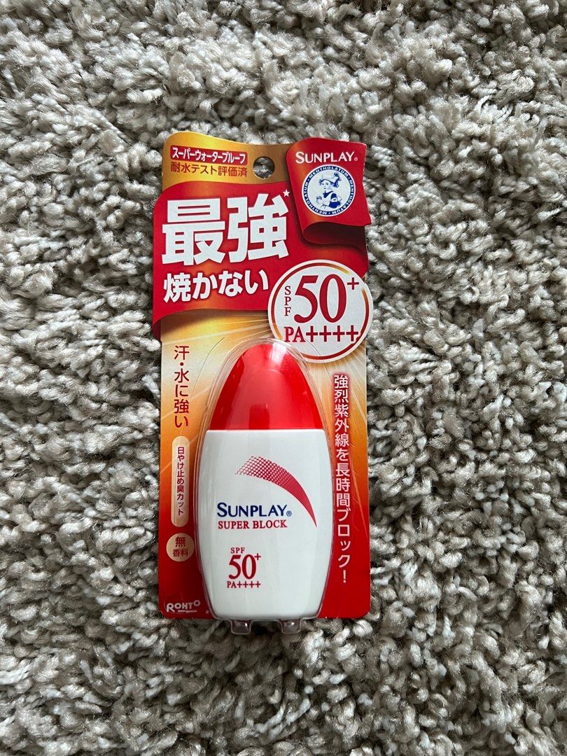 SUNPLAY Super Block SPF50+ PA++++ 30g, Beauty & Personal Care, Face ...