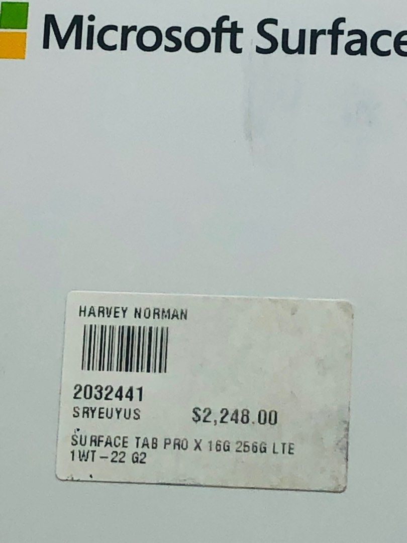 Surface Pro X SQ2 processor with LTE Full Box set !, Computers & Tech ...