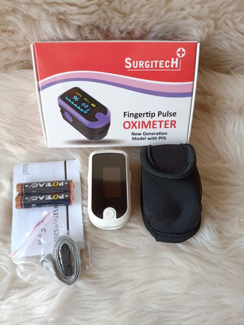 Surgitech Pulse Oximeter Adult, Health & Nutrition, Health Monitors ...