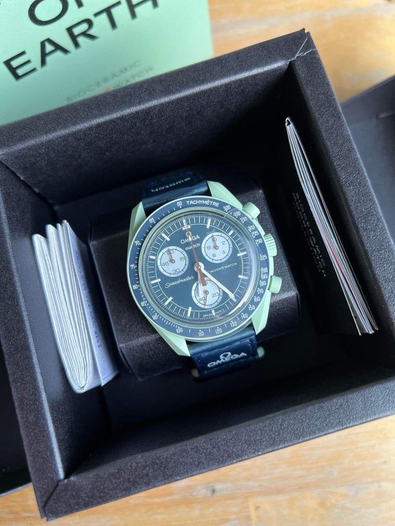 Swatch X Omega - Earth, Men's Fashion, Watches & Accessories, Watches ...