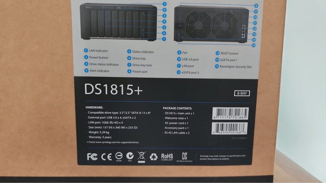 Synology disk station | used, Computers & Tech, Parts & Accessories ...